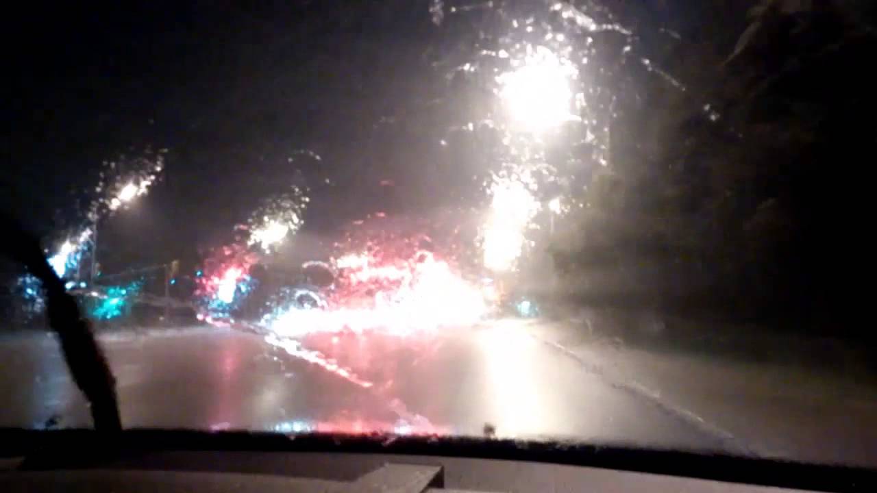 Lightning Strike Takes out Entire Street's Power with Huge Flash - YouTube