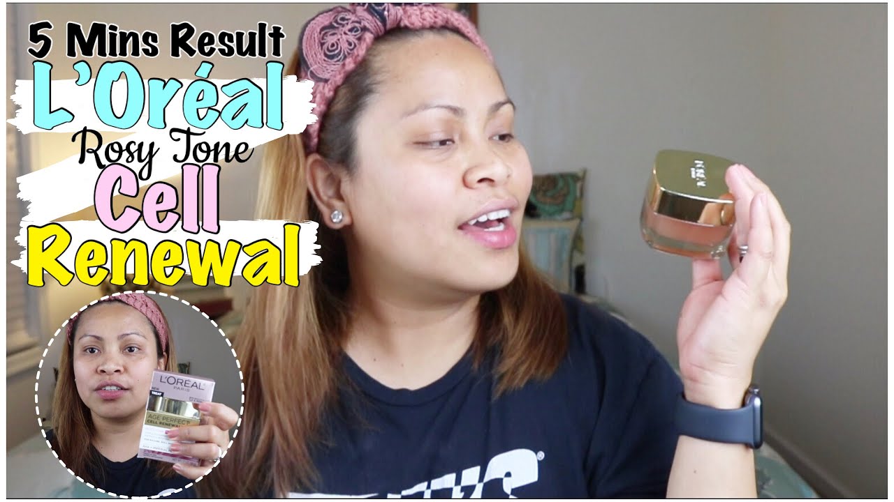 L’Oréal Age Perfect: Cell Renewal Rosy Tone Mask | With AHA + Imperial ...