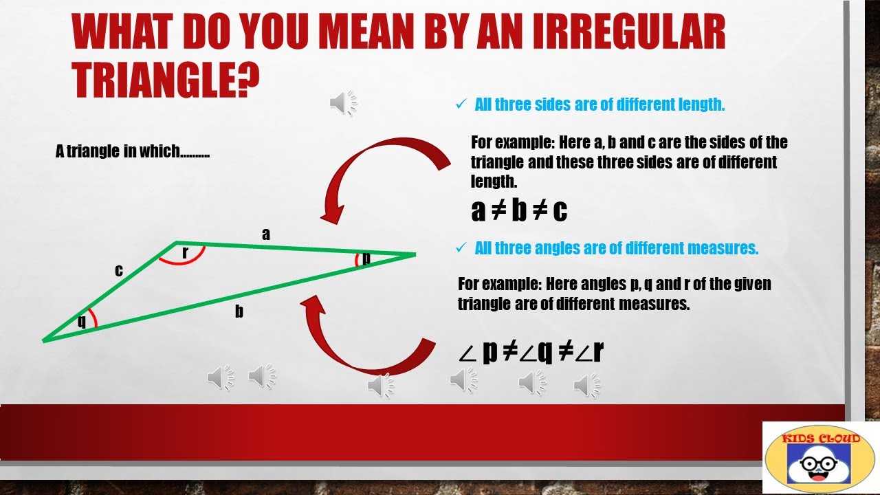 Perimeter of a Scalene Triangle | Irregular Triangle | Simple ...