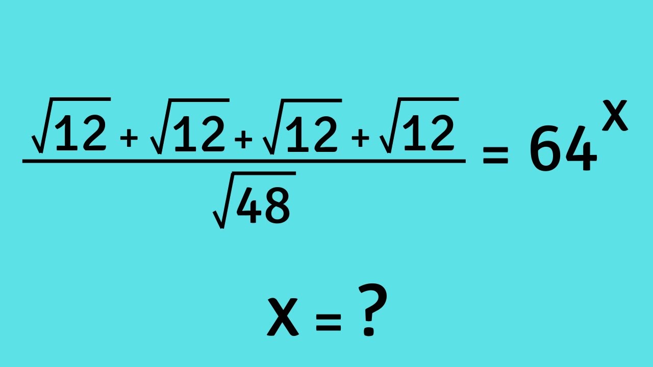 Nice Square root algebra math equation | Can you solve? | Math Olympiad ...