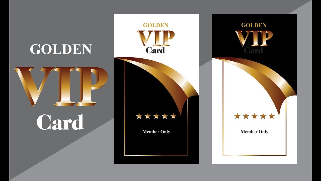 VIP Card Design / Learn corelDRAW with Ahsan Sabri - YouTube