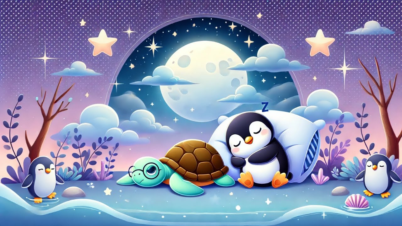 🌙 Angel’s Lullabies | Penguin & Turtle Bedtime Dreams | Relaxing Sleep ...