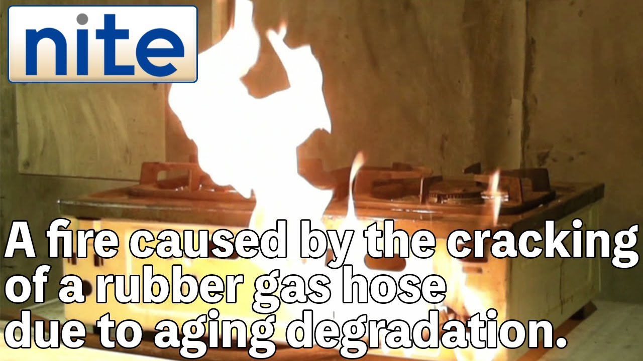 【nite-ps】Gas cock and gas pipe fittings:3.A fire caused by the clacking ...