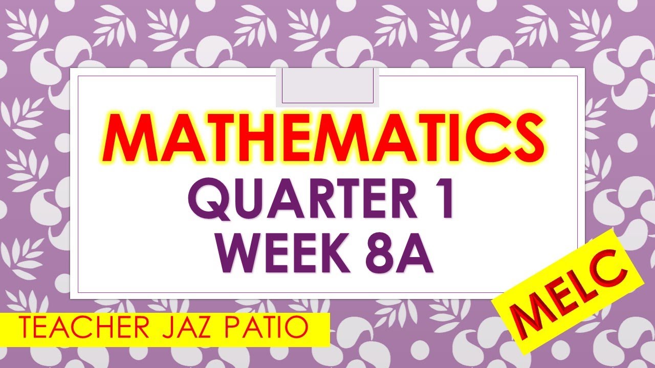 MELC MATHEMATICS QUARTER 1 WEEK 8 MODULE BASED ORDINAL NUMBERS - YouTube