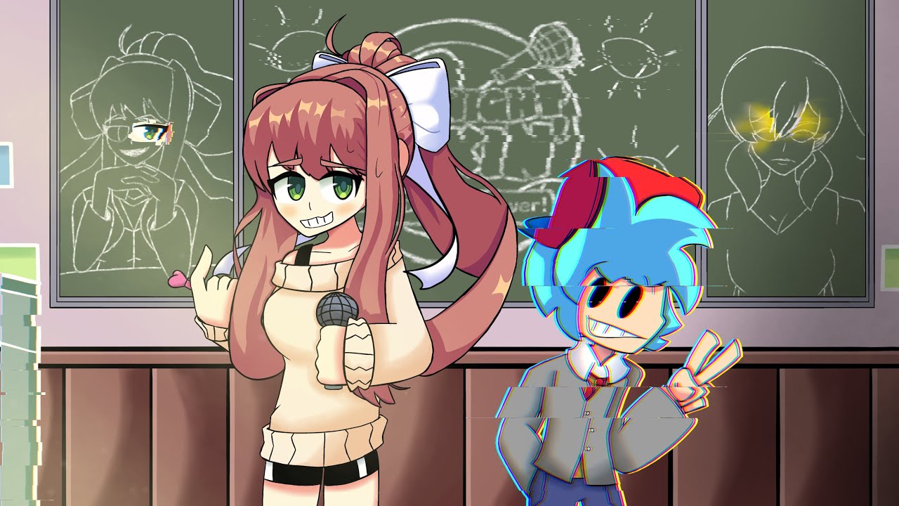 The end to my favorite FNF mod! FNF Doki Doki Takeover Plus! - YouTube