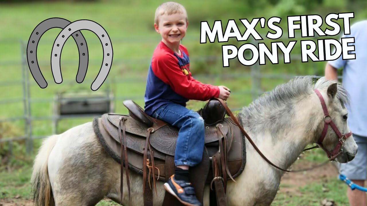 Max's First Pony Ride - YouTube