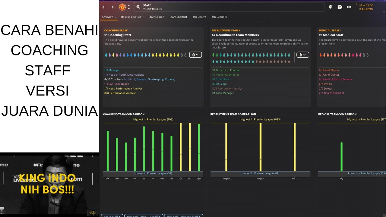 TIM LU MAU BAGUS? BENAHI COACHING STAFF | FOOTBALL MANAGER 2024 #fm24 - YouTube