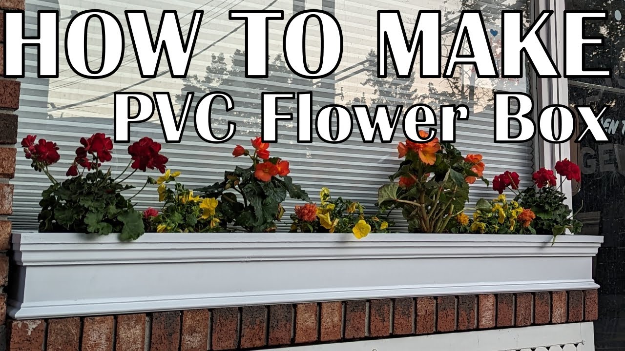 How to make a PVC Flower Box / Garden Box / Window Planter Box - YouTube