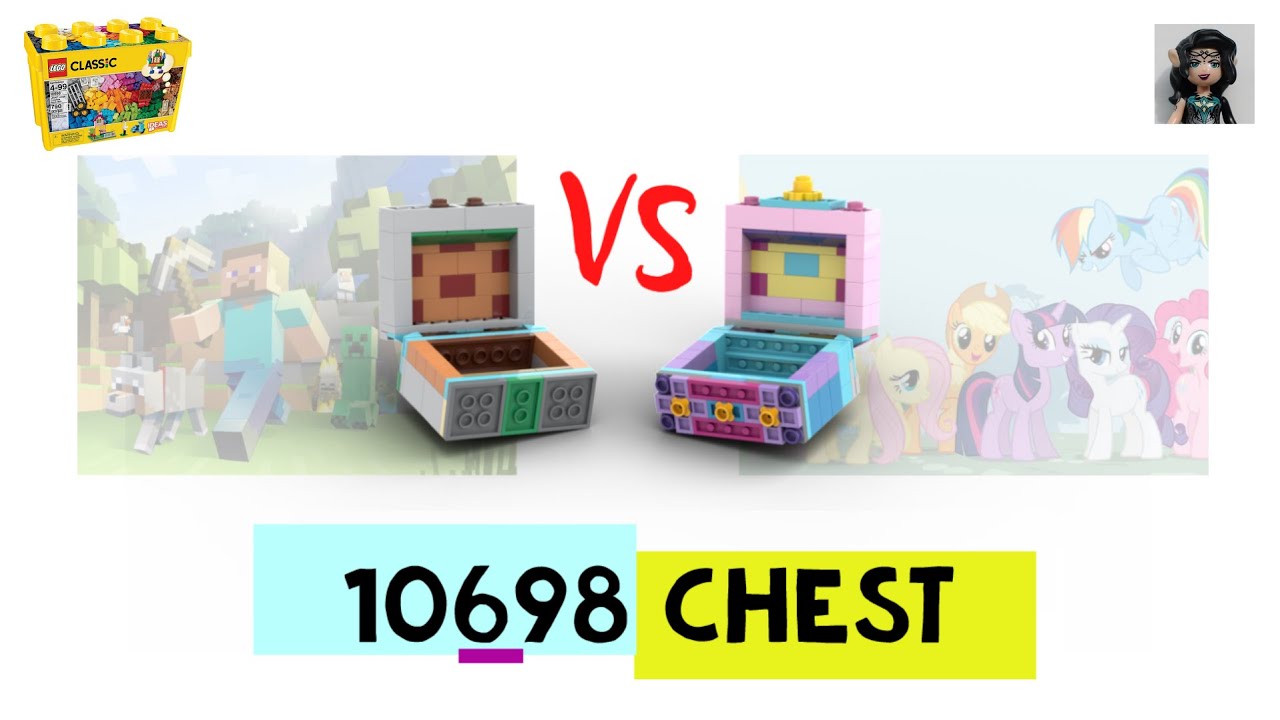MINECRAFT vs MLP CHEST Lego classic 10698 ideas How to build easy - YouTube
