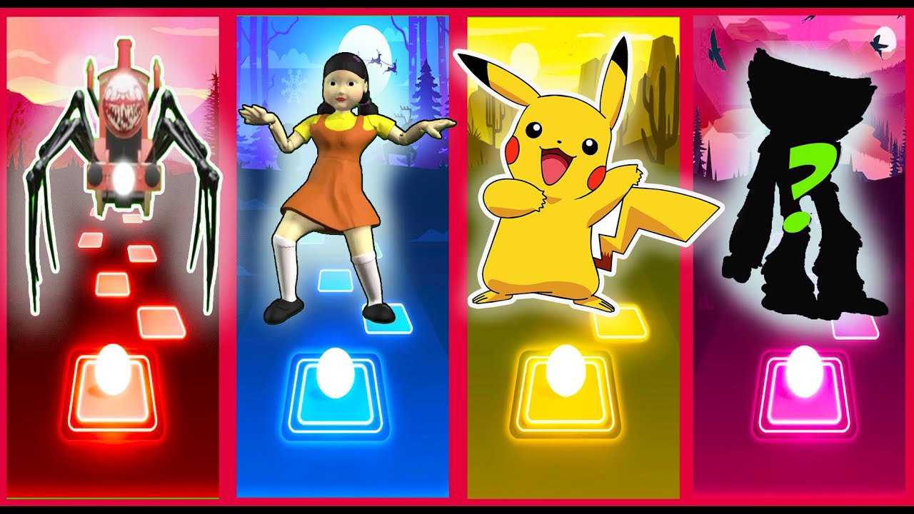 Choo choo charles + Pikachu pokemon +Squid game doll + Secret character ...