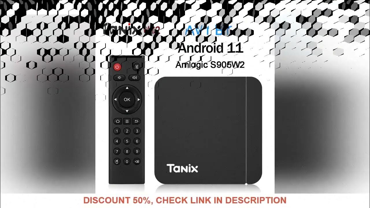 Original Tanix W2 Android 11 TV Box Amlogic S905W2 2G/16G AV1 BT TVBOX 2.4G&5G Dual Wifi 4K HD ...
