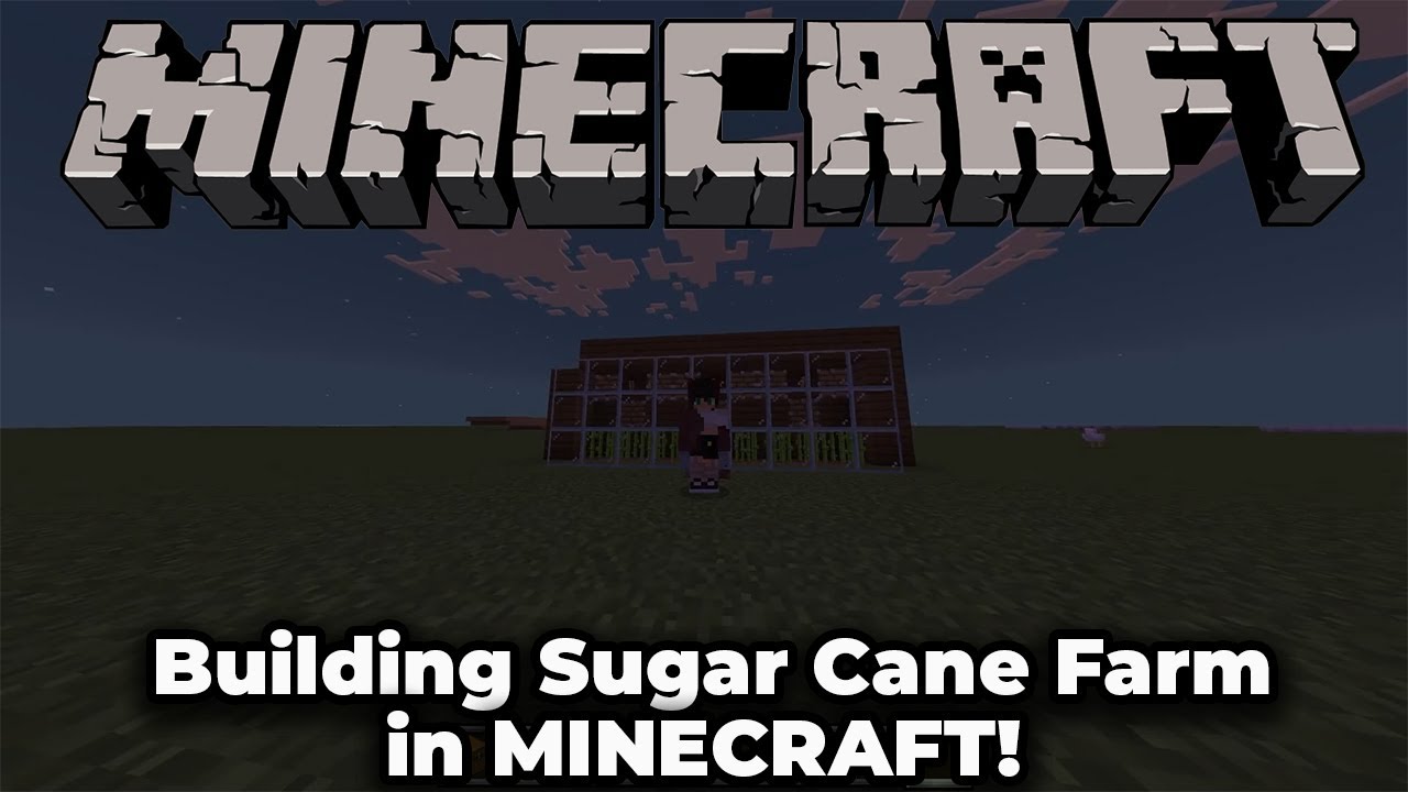 How to build Sugar Cane Farm in MINECRAFT | Easy to Build, Medium ...