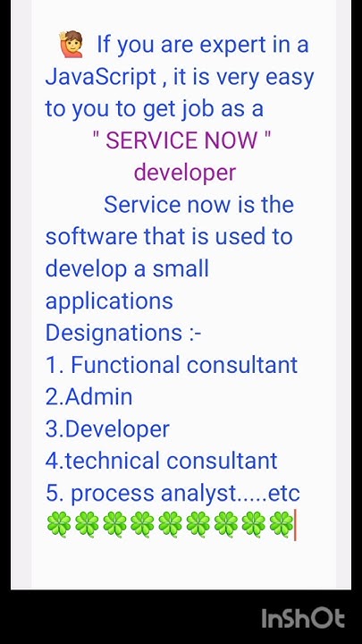service now Developer #servicenow #courses #coursesafter12th #telugu # ...