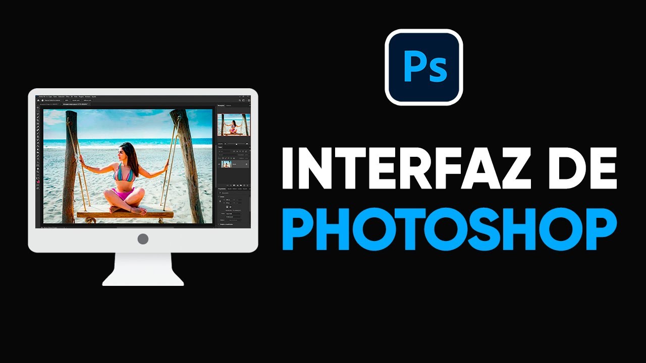 Photoshop: INTERFAZ o espacio de trabajo / INTERFACE or workspace - YouTube