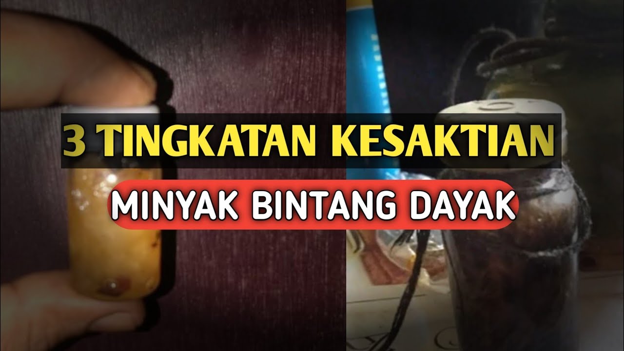 3 Tingkatan Kesaktian Minyak Bintang Dayak - YouTube