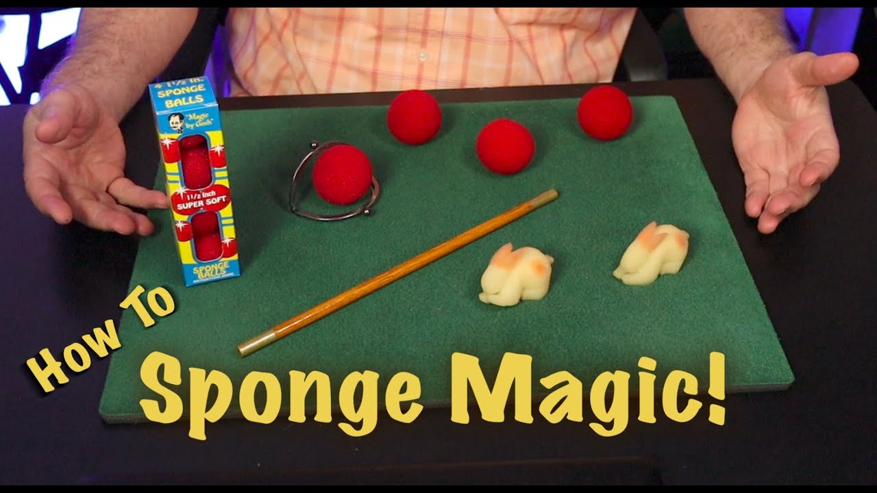 How To: Sponge Magic (Balls & Bunnies) Beginners Tutorial - YouTube