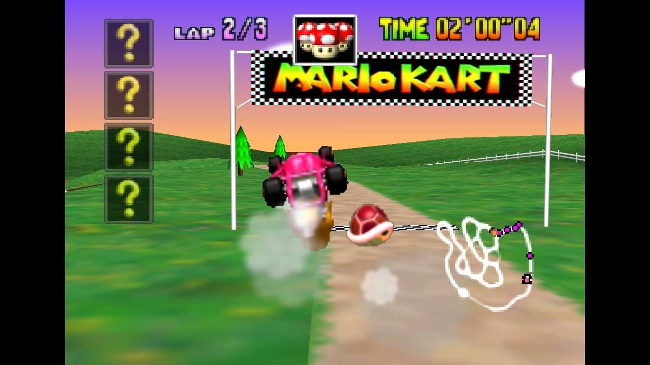 Mario Kart 64 - Red Shell Fail - YouTube