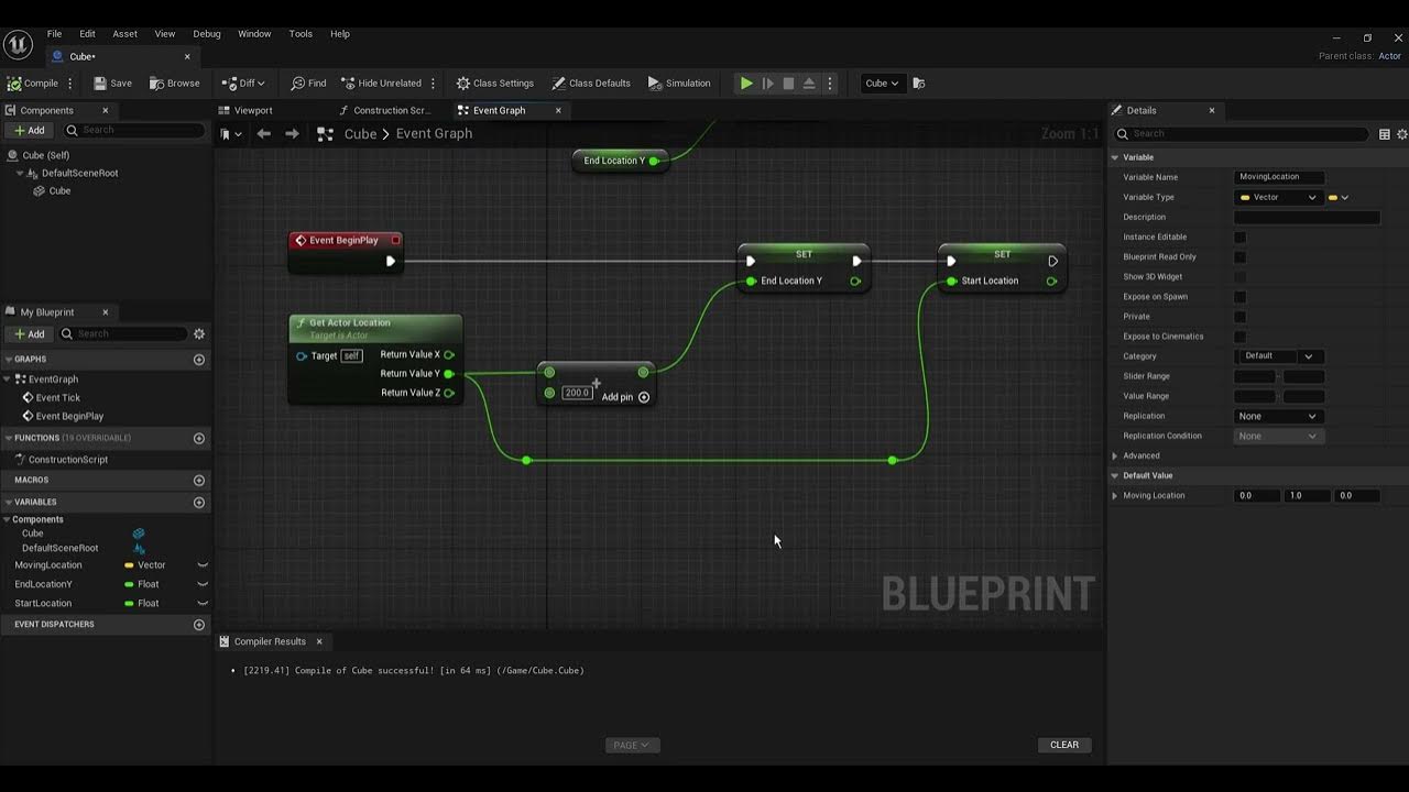 Ue5 Blueprints Tutorial 061 4 Nodes Branch Get Actor Location Youtube