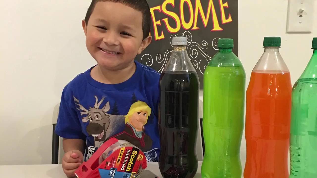 Balloon inflation with pop rocks and soda! Science project for kids by ...