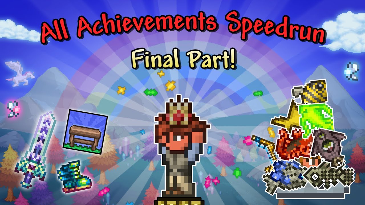 Terraria All Achievements Speedrun World Record in under 40 Hours ...