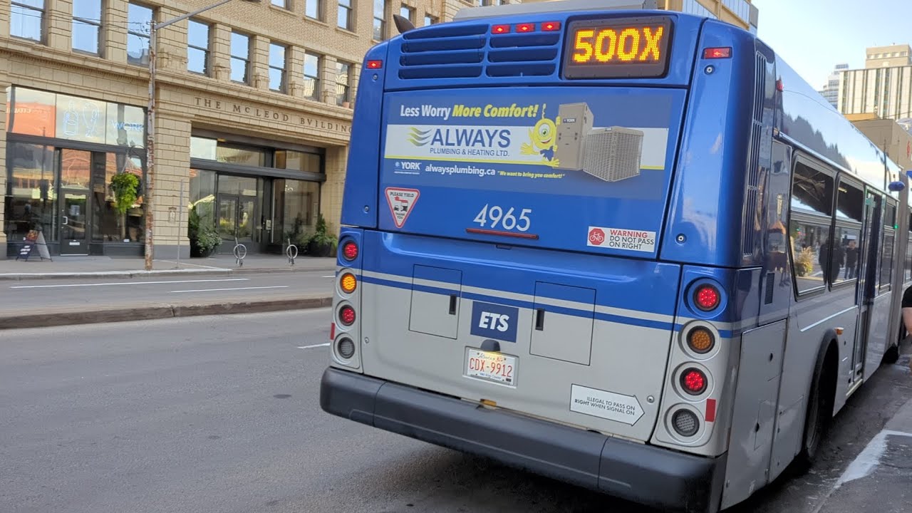 ETS Bus 2019/20 New Flyer XD60 #4965 On 500X Downtown Express - YouTube