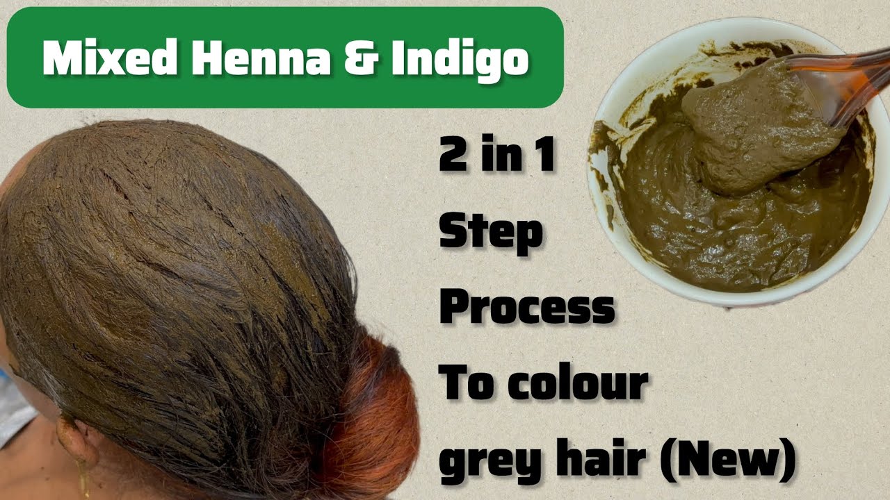 Tried One Step Process of Henna & Indigo to cover grey hair (new)#2025 ...