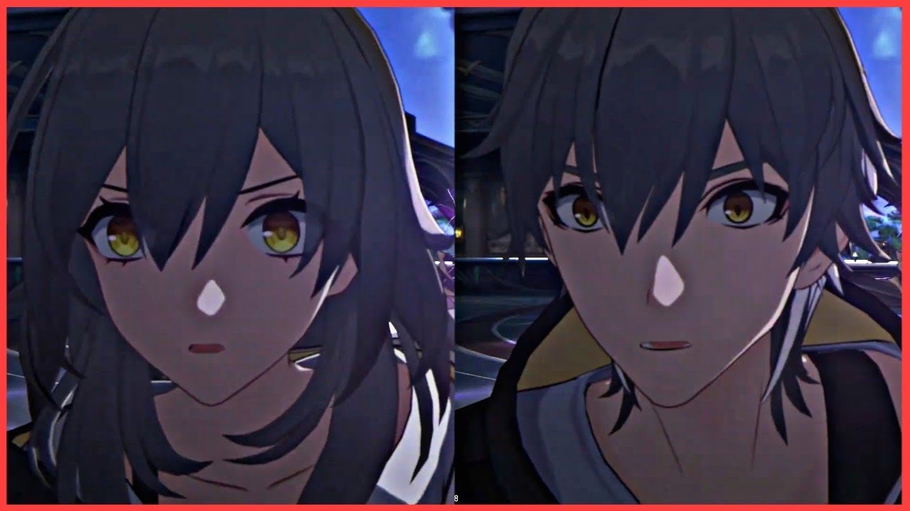 Caelus and Stelle when Firefly gets Stabbed side by side cutscene - YouTube