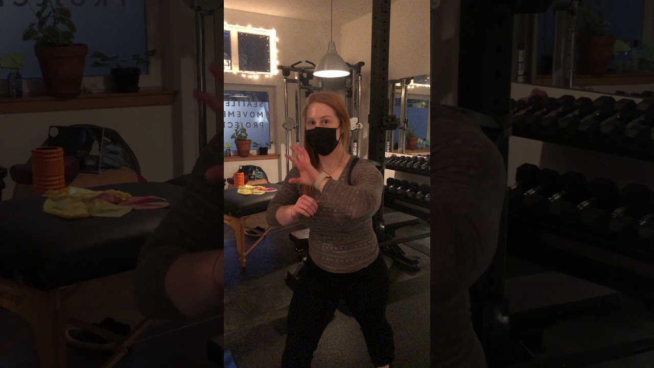 Self shoulder mobilization with band - YouTube