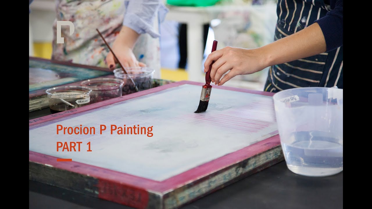 Procion P Painting onto a screen PART 1 - YouTube
