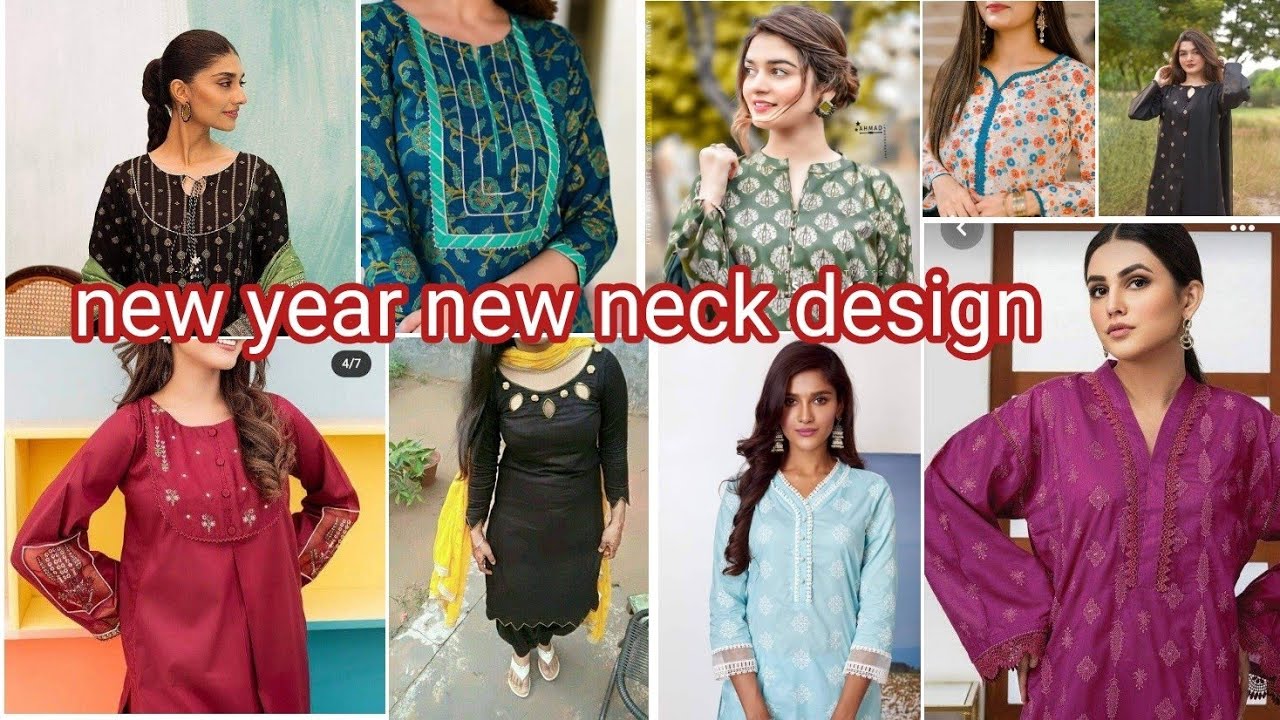 New year New neck design l beautiful elegant l neck design ideas by F 4 ...