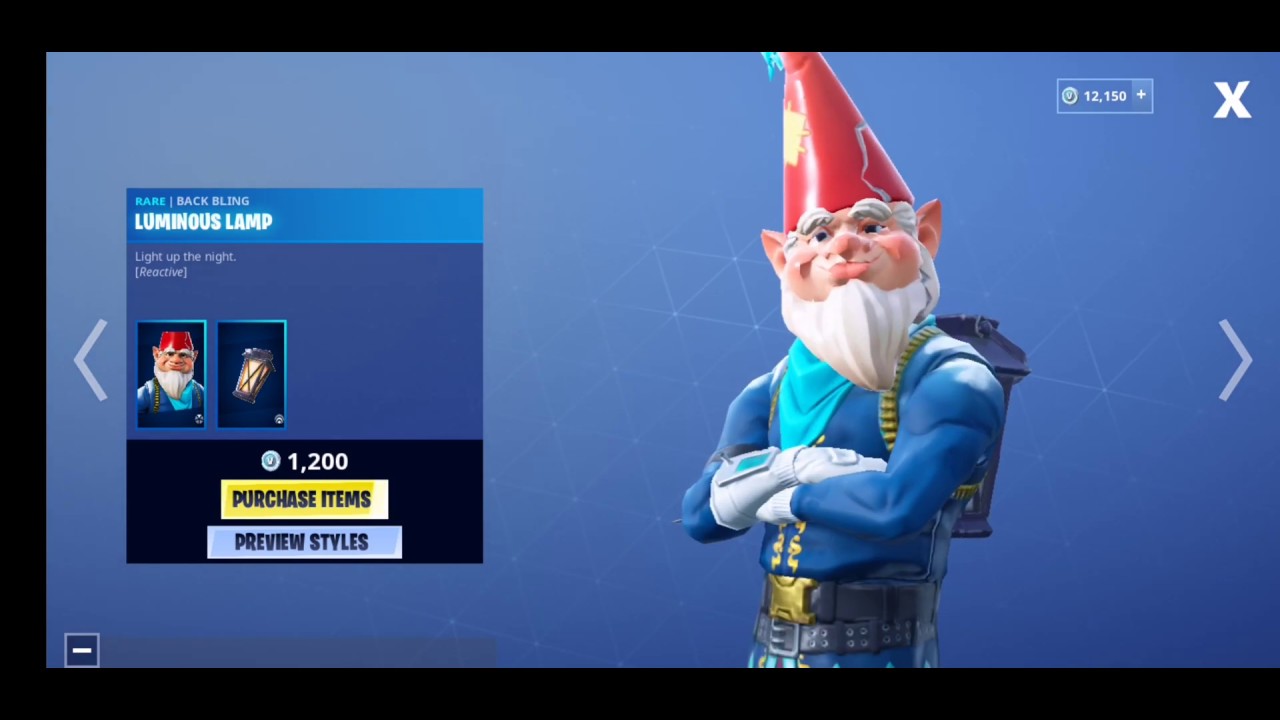 New GRIMBLES skin LUMINOUS LAMP and COLD SNAP - fortnite battle royale ...