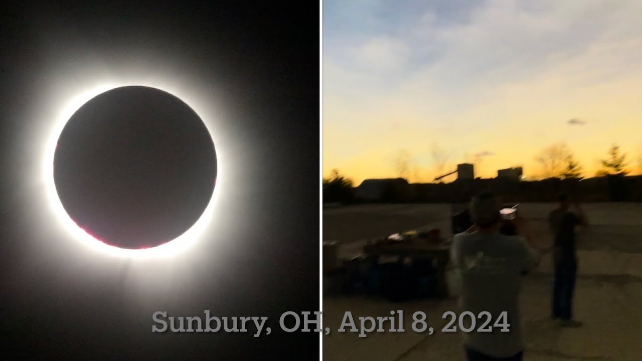 TOTAL SOLAR ECLIPSE! Video and Telescope Photos from Ohio!!!! - YouTube