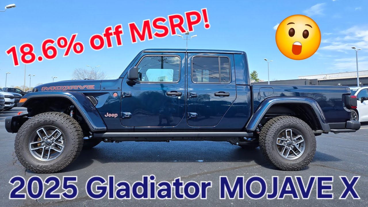 2025 Jeep Gladiator MOJAVE X (Fathom Blue) now ONLY $52K?? - YouTube