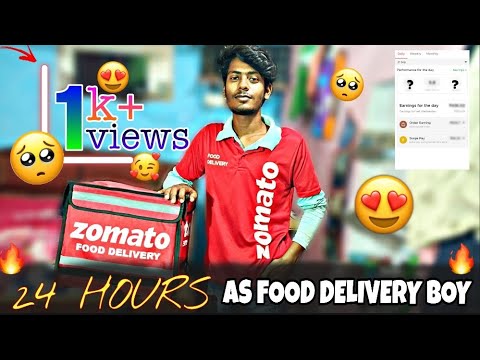Working ️ 24 HOURS as a ZOMATO RIDER and Earning Rs🤑____?| 24 Hours As ...