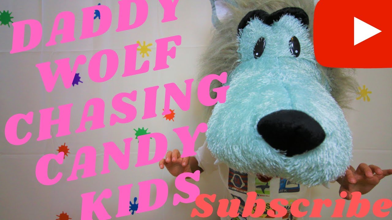 Daddy Wolf Having Fun with Candy Kids - YouTube