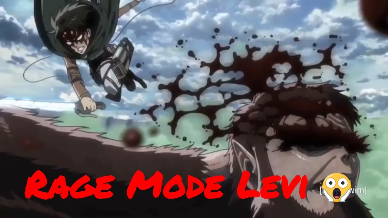 Levi vs Beast Titan || Rage mode Levi || Levi killing monkey Titan ...