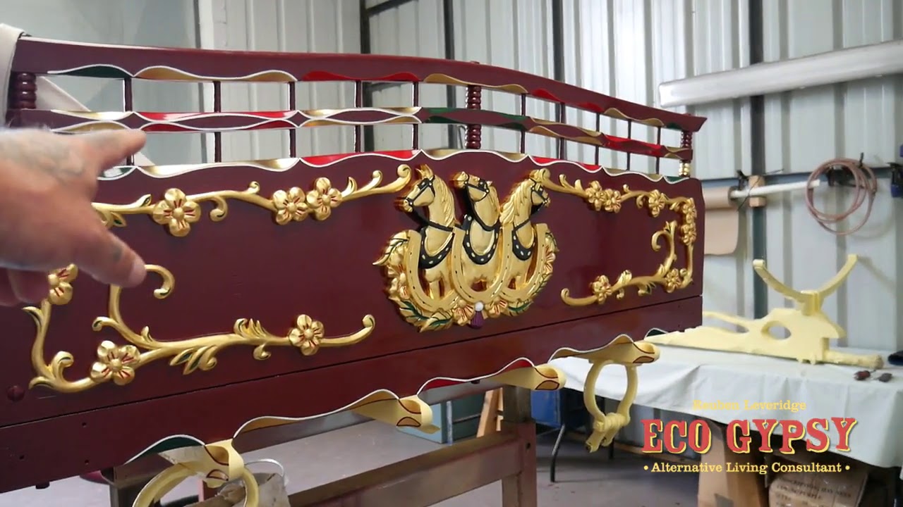 gypsy wagon painting bradford trolley stage 1 eco gypsy - YouTube