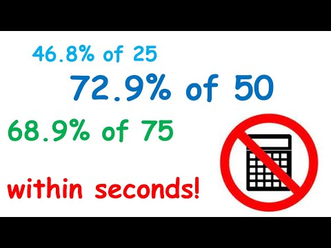 Compute any percentages of 25, 50, & 75 within seconds; without a ...