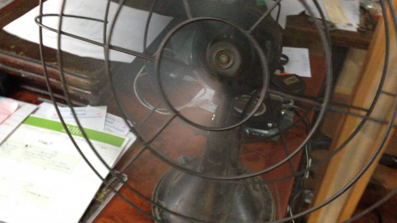 1930s VINTAGE METAL TABLE FAN EMERSON ELECTRIC MOD79648-BD VARIABLE ...