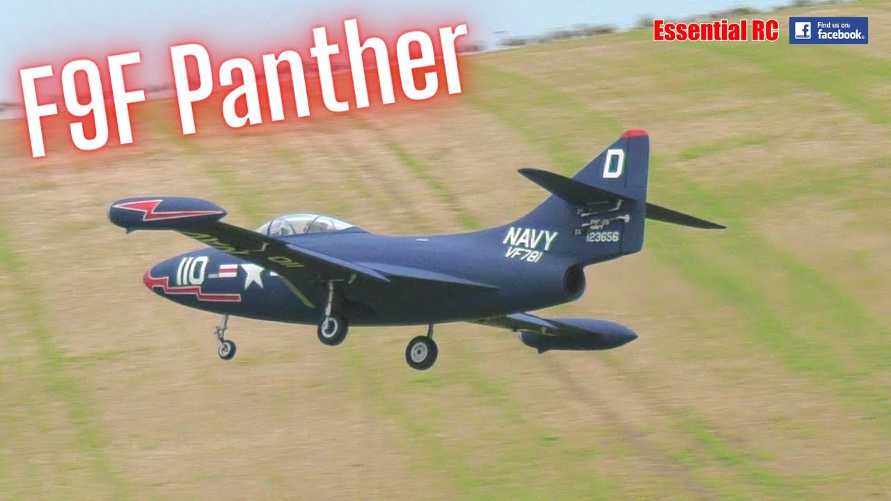 Grumman F9F Panther RC turbine jet | Paul Gray | NLMFC Fly In 2022 ...