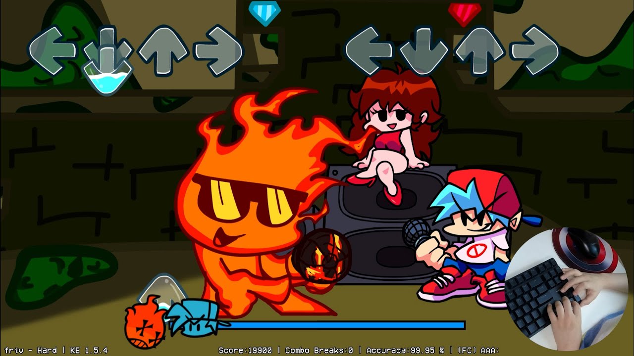 VS Fireboy & Watergirl FNF FRIDAY NIGHT FUNKIN' Mod FULL WEEK Handcam ...