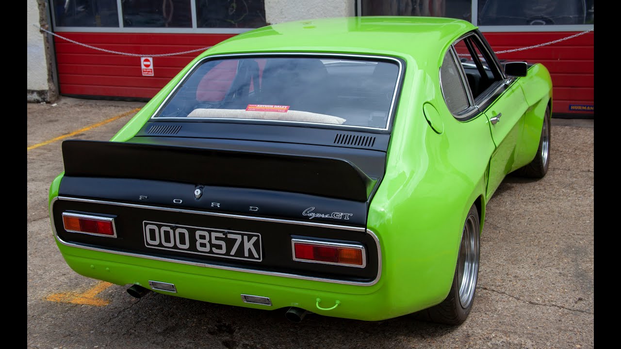 RPi Tuned 4.6 Rover V8 Powered Ford Capri - All the right noises - YouTube