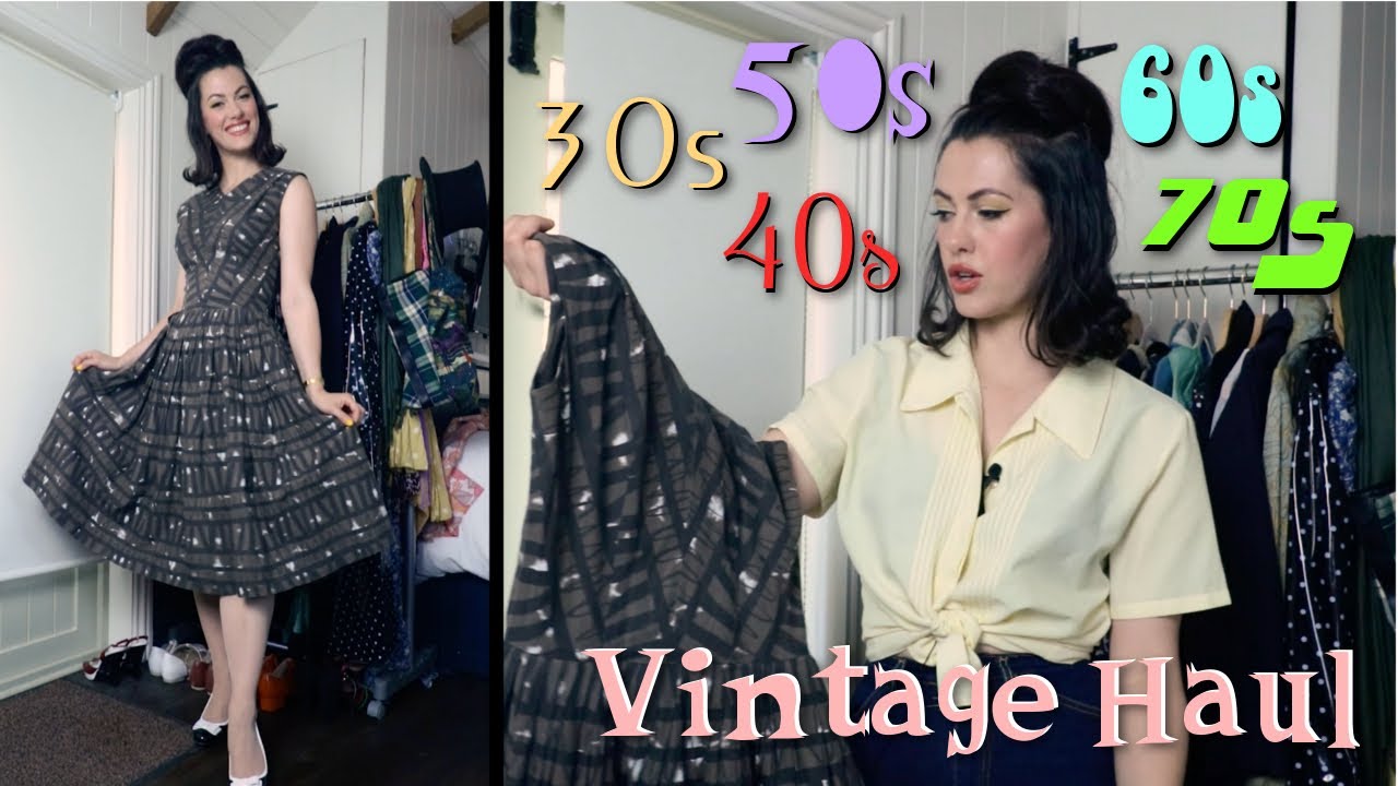Vintage Haul Try On + Shop Stock!⎢VINTAGE TIPS & TRICKS - YouTube