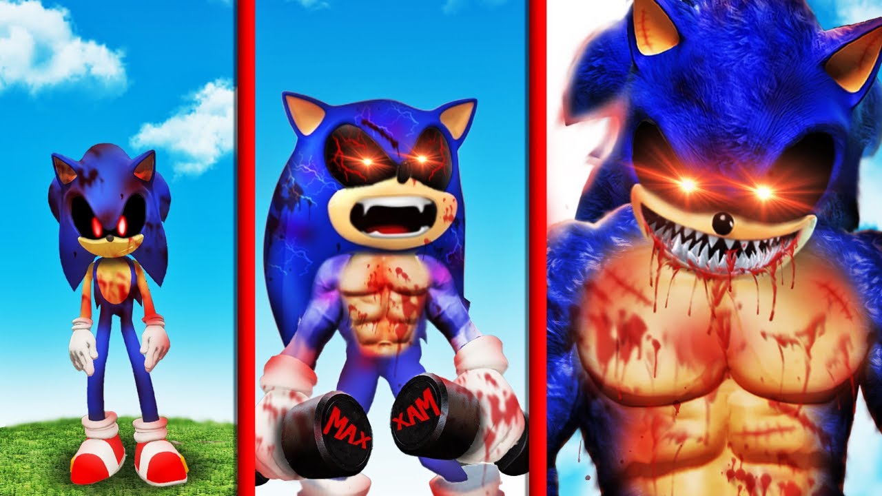 EVIL SONIC.EXE Becomes BUFF In GTA 5 (Mods) - YouTube