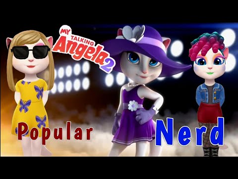 My Talking Angela 2, Popular Angela VS Nerd Angela, My talking Angela 2 ...