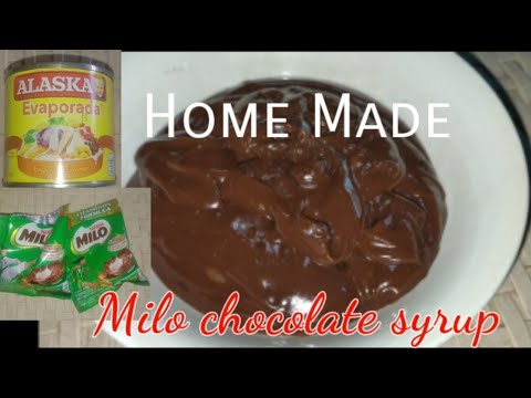 #milochocolatesyrup #chocolatesauce How to make milo chocolate syrup ...