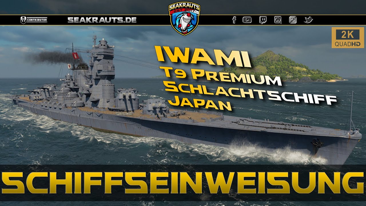 Review - IWAMI [T9 BB] Nah- & Fernkampf Spagat!?- World of Warships [Deutsch] - YouTube