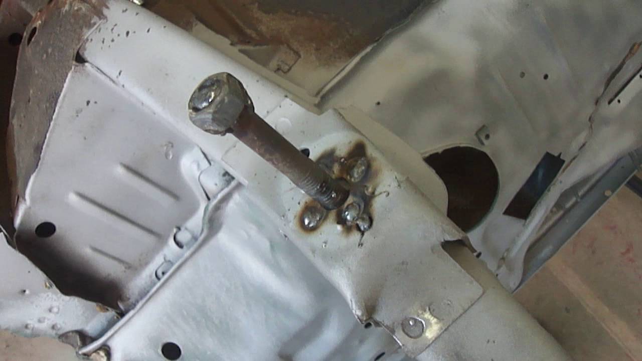 MOPAR K member bolt repair - Chrysler, Dodge, Plymouth - YouTube