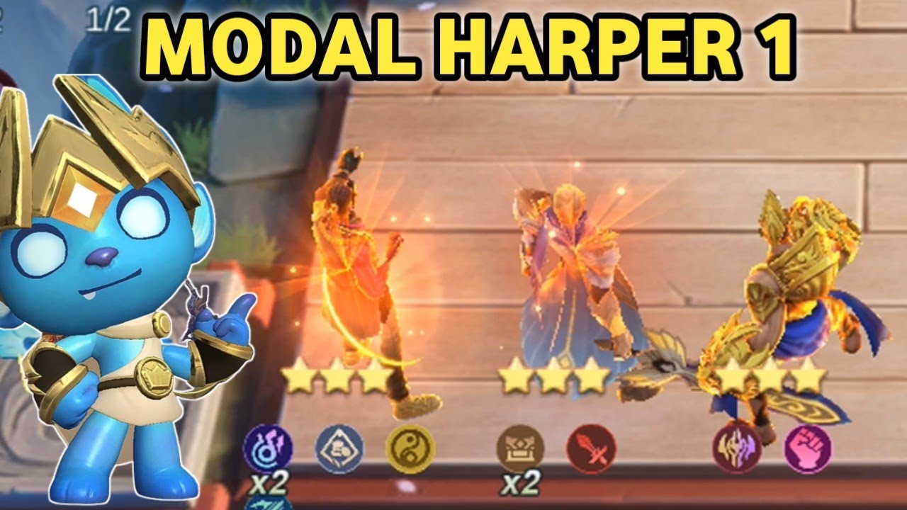 CARA MAIN HARPER SKILL 1 AUTO PANEN HERO LEGEND B3 ! magic chess mlbb ...