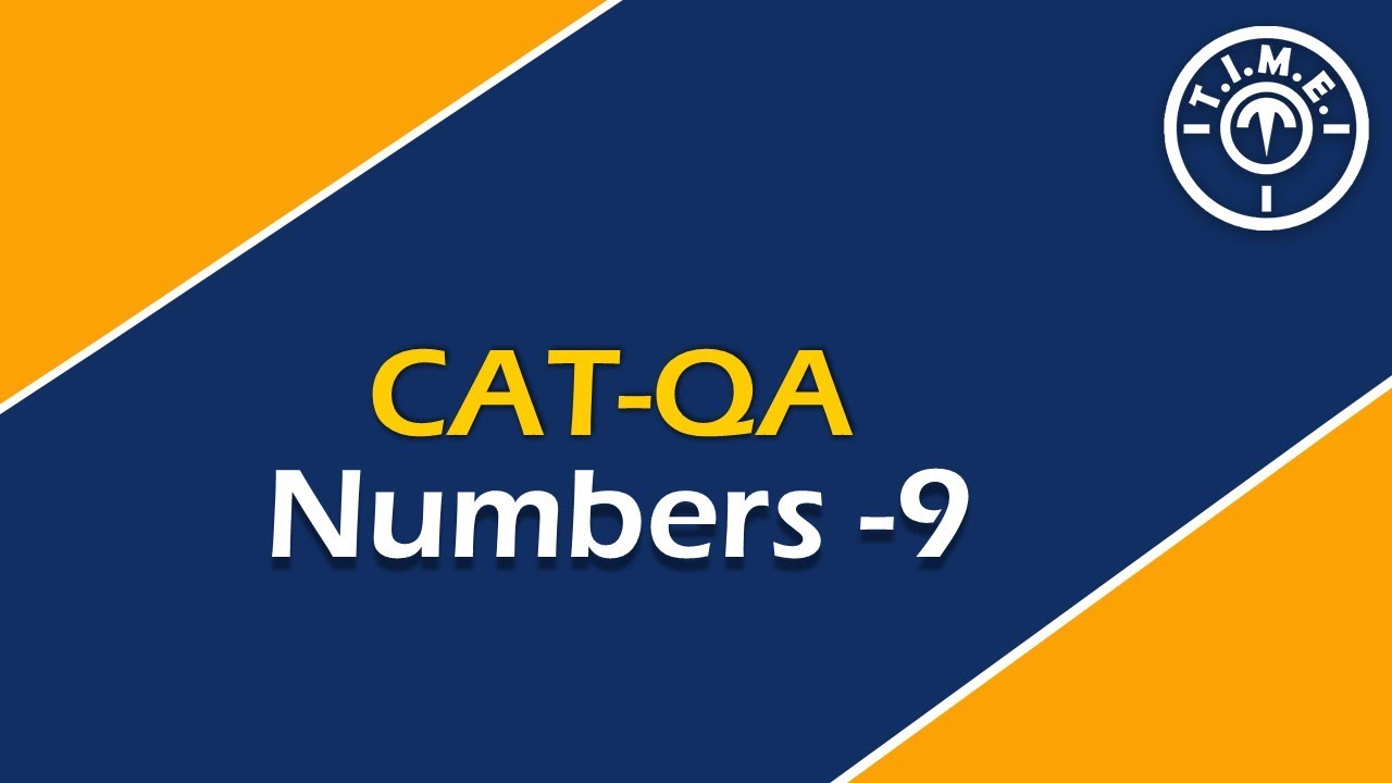 CAT-QA Numbers-9 - YouTube